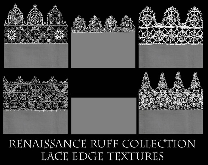 Second Life Marketplace - Renaissance Lace Texture Collection (BOXED)